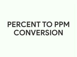 Percent To Ppm Conversion - Sly Academy